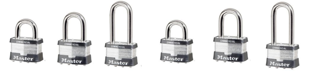 Master Lock 5KA Series Keyed Alike Padlocks 5KALF, 5KALJ Pre-Keyed ...