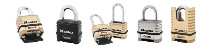 Master Lock Pro Series Resettable Combination Locks 1174, 1175, 1177, 1178 - The Lock Source