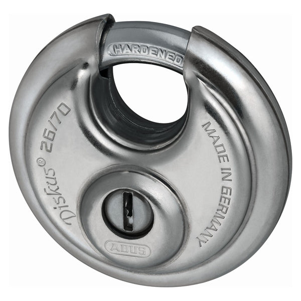 Abus 26/70 KA Diskus Padlock Keyed Alike 26/70KA Disk Locks - The Lock ...