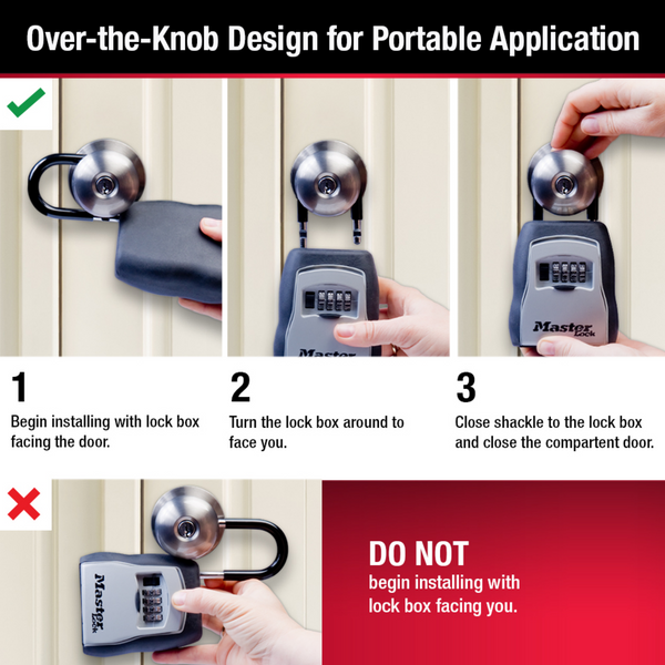 Master Lock 5400D Lock Portable Lock Box Key Storage Padlocks - The ...