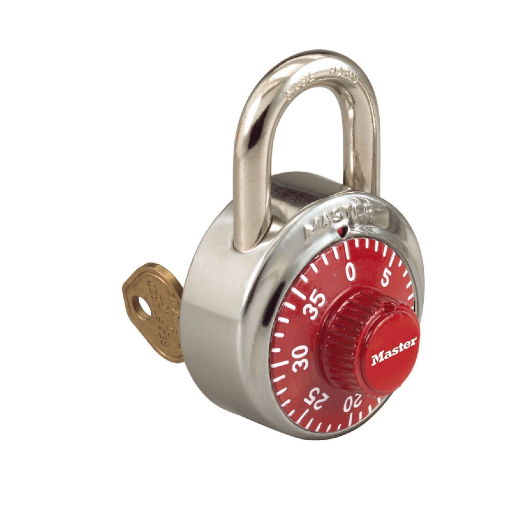 Locker combination locks with master key store