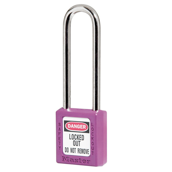 Master Lock 410MKLTPRP Purple Zenex Plastic Safety Locks 3-Inch Shackle ...