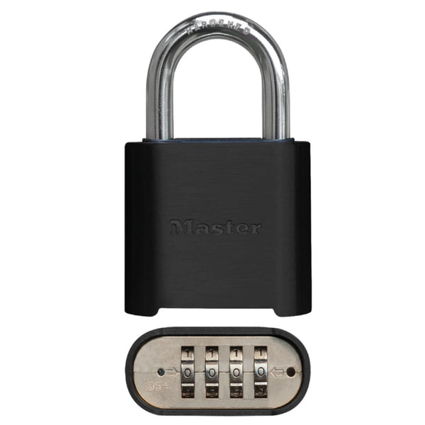 Master Lock No. 878 Padlock Black Zinc Resettable Combination Locks ...